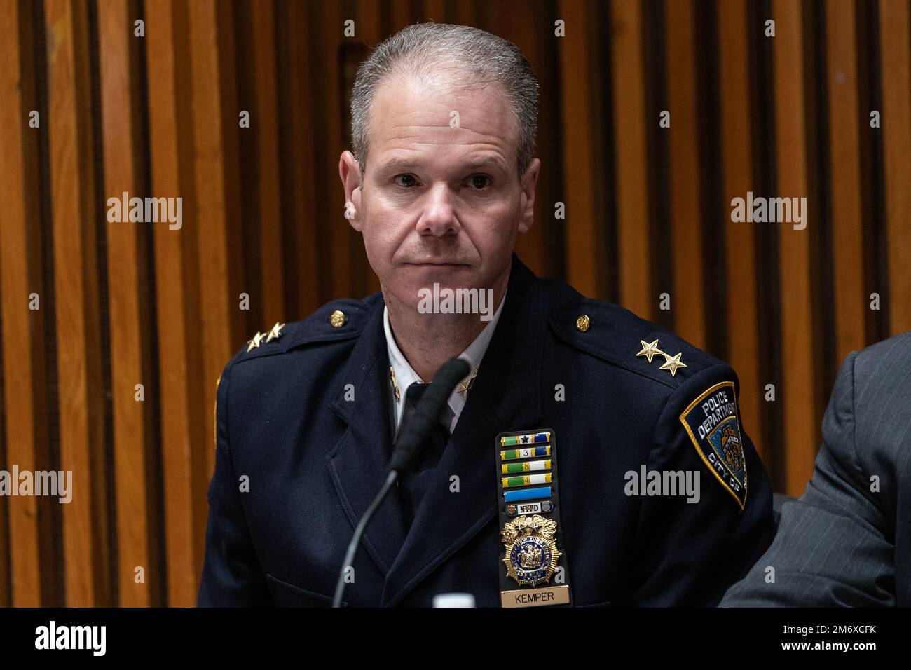 New York, USA. 05. Januar 2023. Der NYPD-Chef des Transit Michael ...