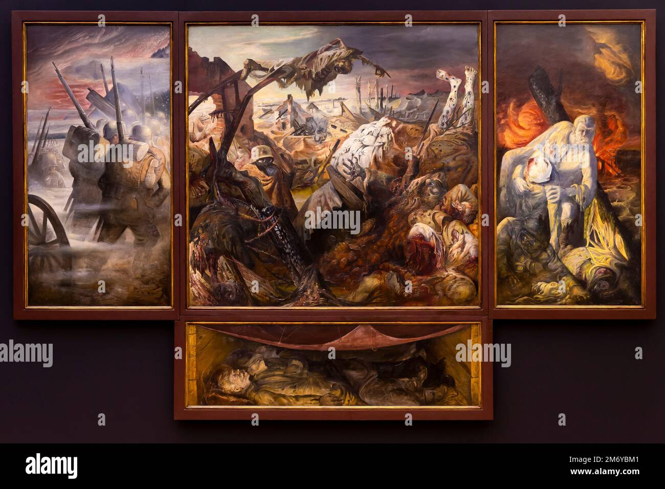 Der Krieg, Otto Dix, 1929-1930, Galerie Neue Meister, Albertinum, Dresden, Deutschland, Europa ...