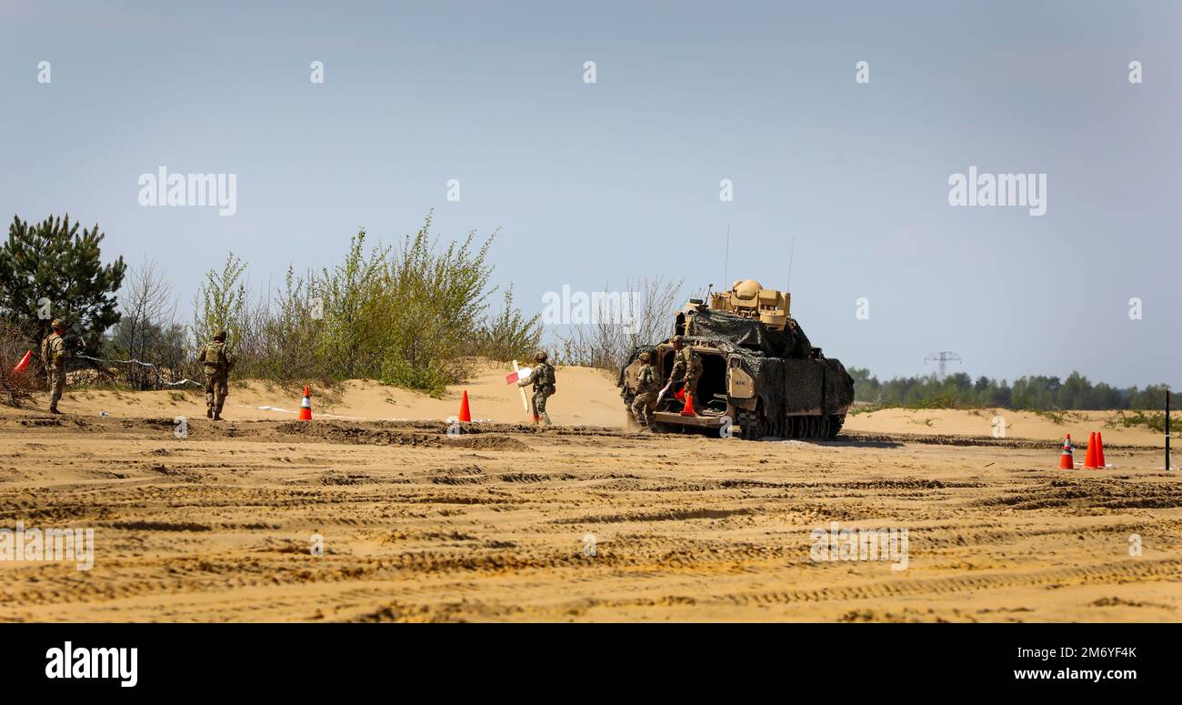 USA Soldaten des 1. Bataillons, 8. Infanterie-Regiment, 3 ...