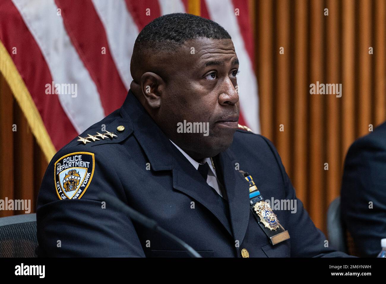 New York, Usa. 05. Januar 2023. Abteilungsleiter Jeffrey Maddrey nimmt ...