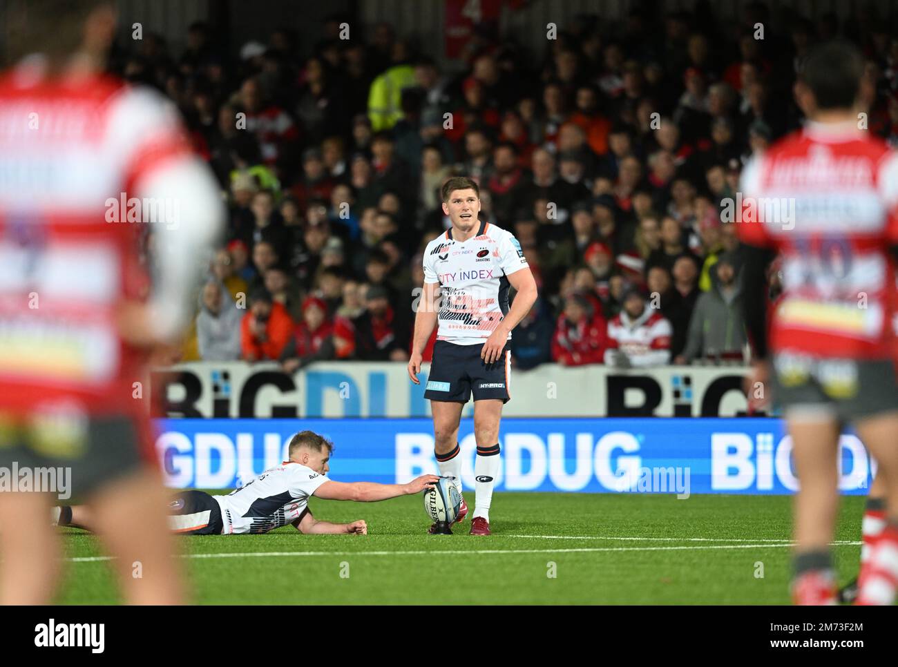 6. Januar 2023, Kingsholm Stadium, Gloucester, Gloucestershire, England ...
