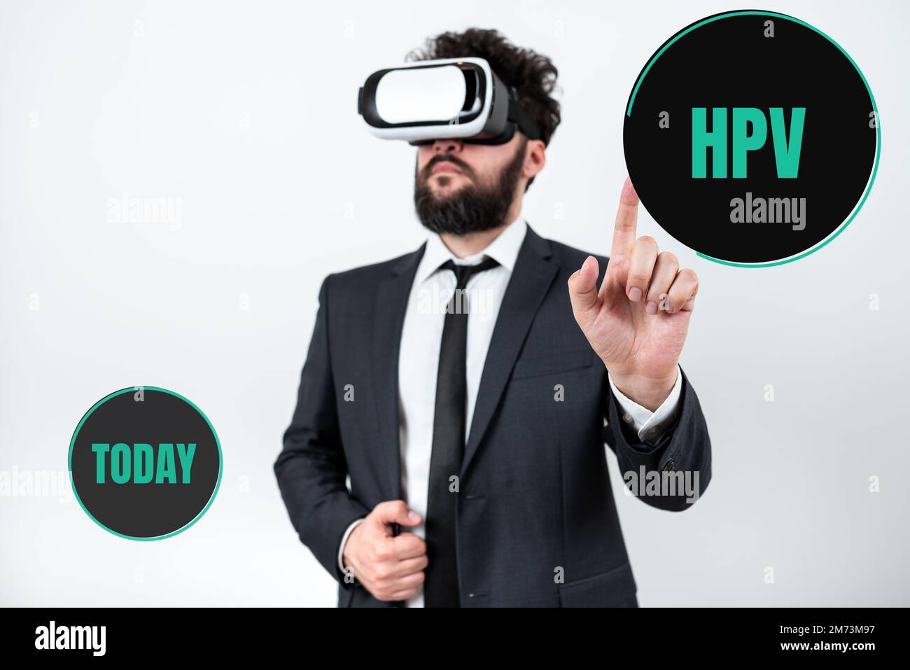 Text-HPV wird geschrieben. Geschäftsübersicht Gruppe von Viren, die ...