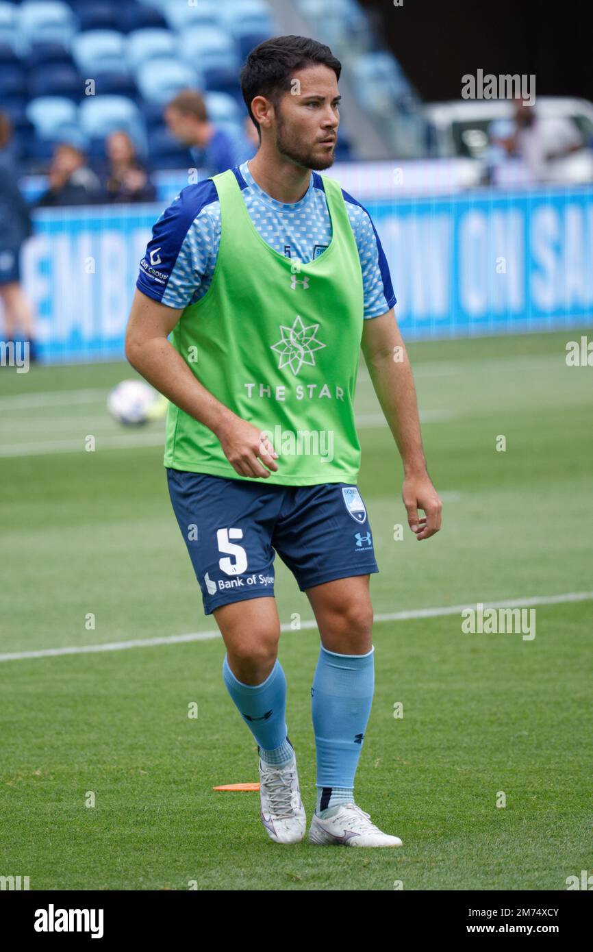 Connor O'Toole vom Sydney FC ist am 7. Januar 2023 in Sydney ...