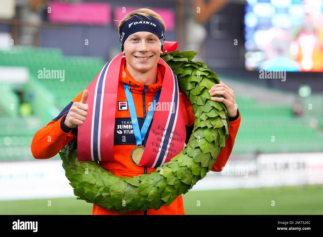 HAMAR, NORWEGEN - JANUAR 7: Merijn Scheperkamp der Niederlande während ...