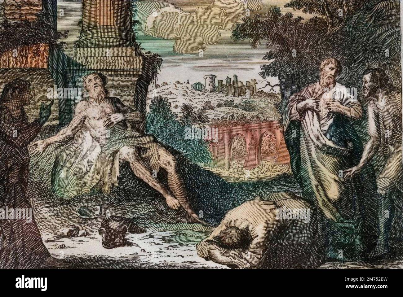 Bibel par le Sieur de Royaumont, Ancien Testament : Job sur le fumier ...