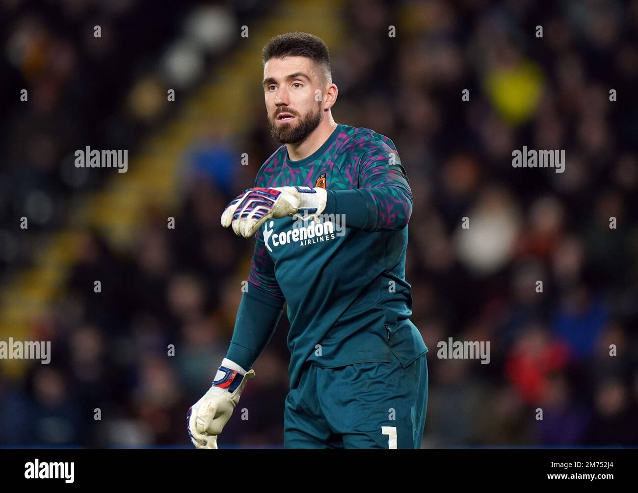 Torwart Matt Ingram von Hull City beim dritten Spiel des Emirates FA ...