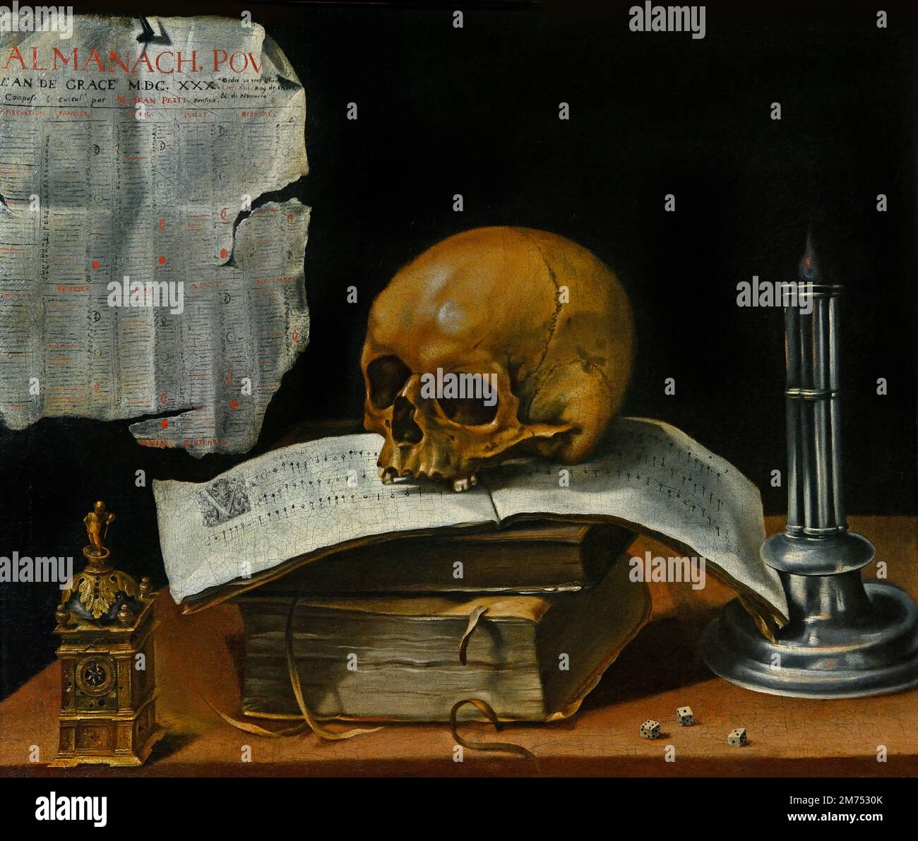 Vanitas Still Life with Skull,1630 Sebastian (oder Sébastien) Stoskopff ...
