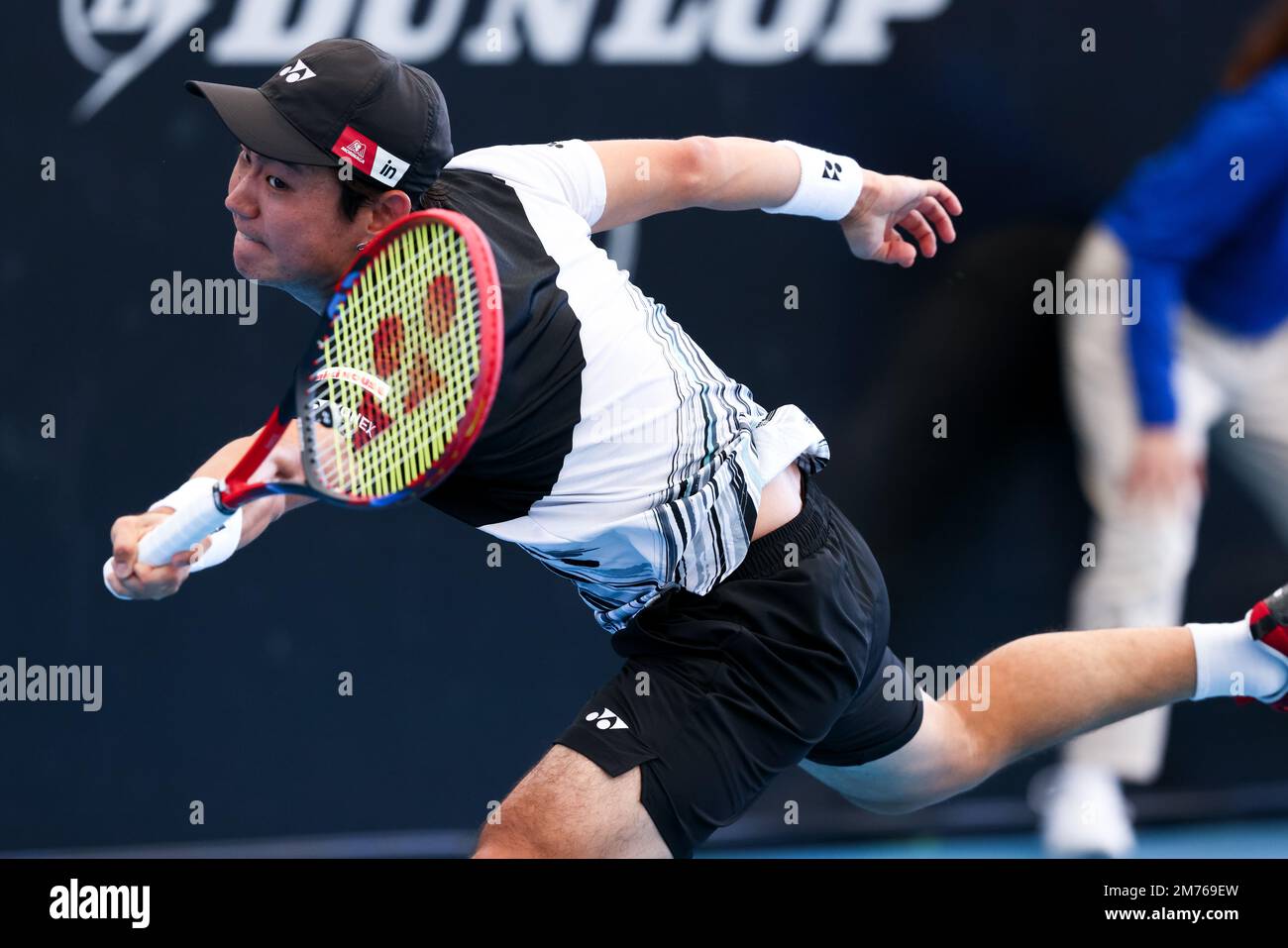 Adelaide, Australien, 7. Januar 2023. Yoshihito Nishioka aus Japan ...