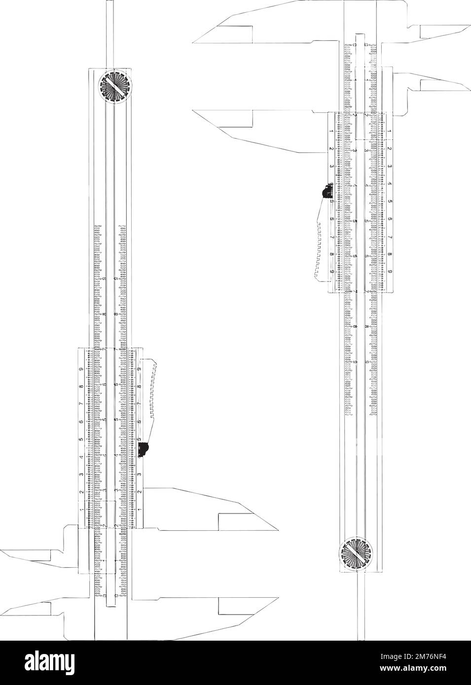 Nonius skala Stock-Vektorgrafiken kaufen - Alamy