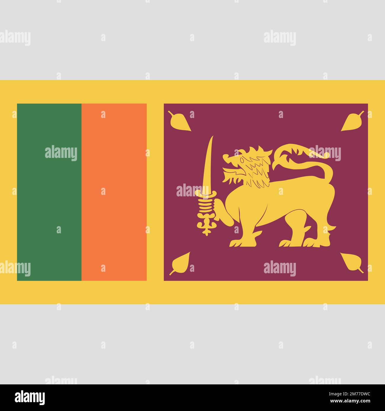 Sri lanka flag Stock-Vektorgrafiken kaufen - Alamy