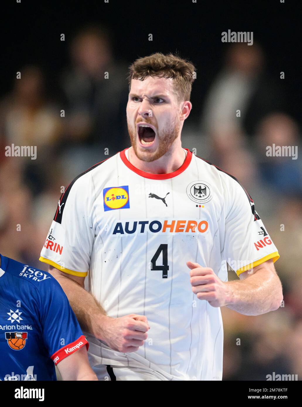 Jubilation Johannes GOLLA (GER) Handball Laenderspiel der Men, Friendly ...