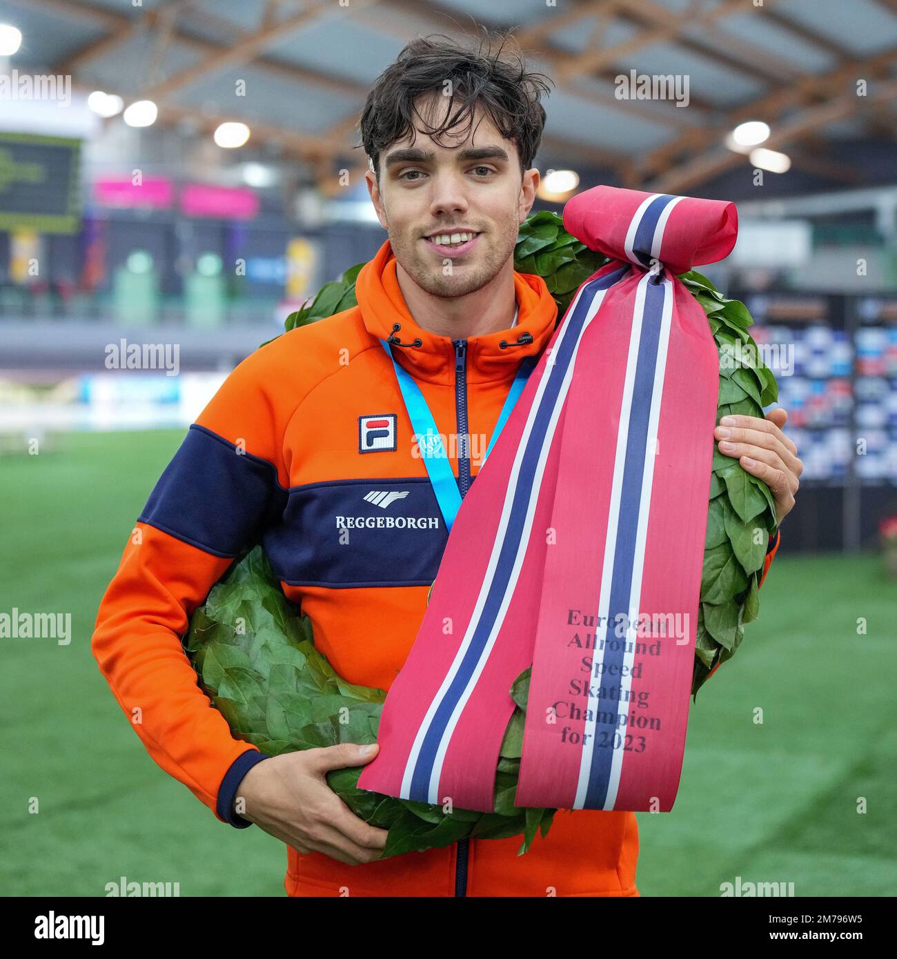 HAMAR, NORWEGEN - 8. JANUAR: Patrick Roest der Niederlande nach der ...