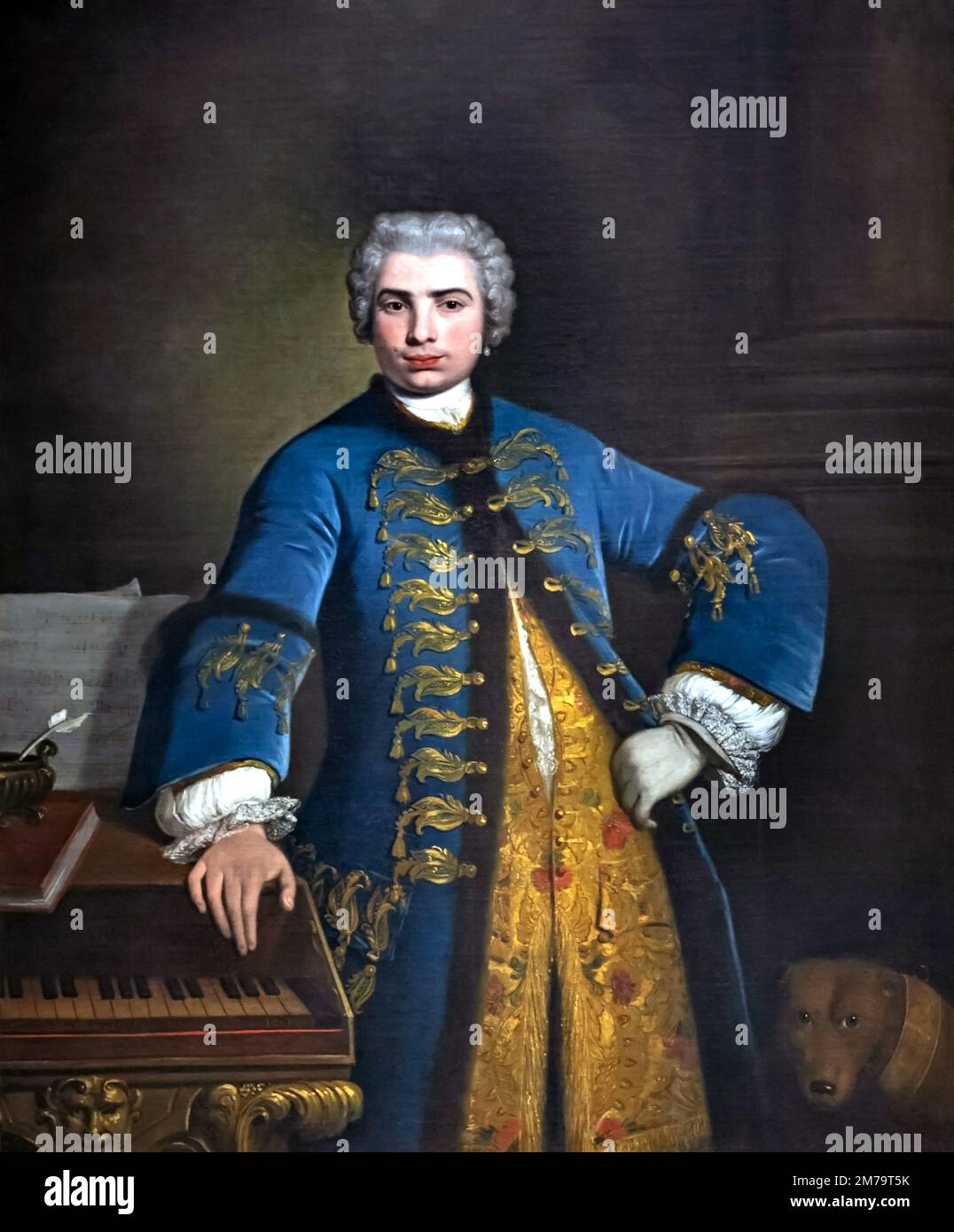 Farinelli oder Carlo Maria Michelangelo Nicola Broschi. Porträt von ...