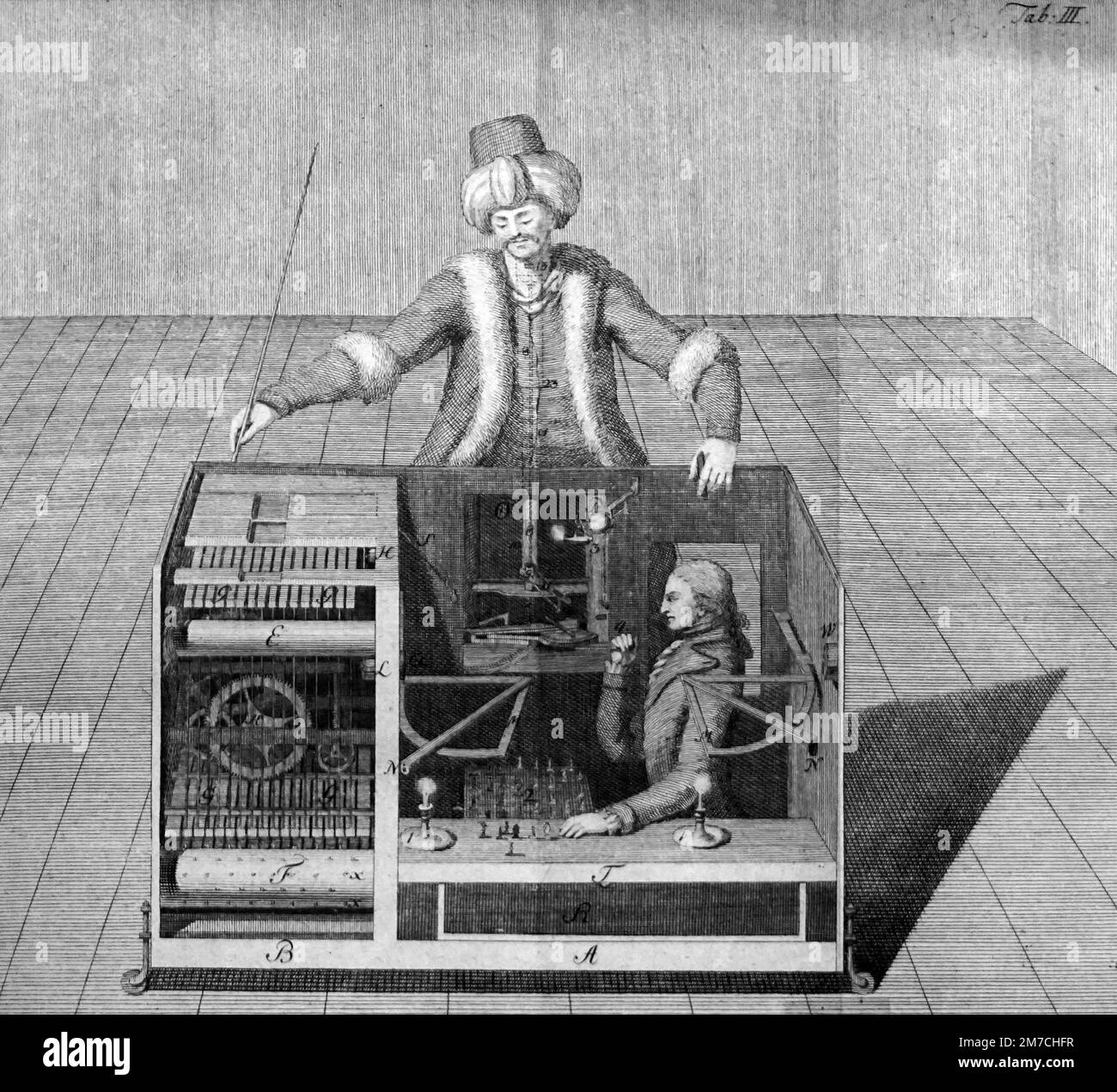 Mechanischer türke Schwarzweiß-Stockfotos und -bilder - Alamy