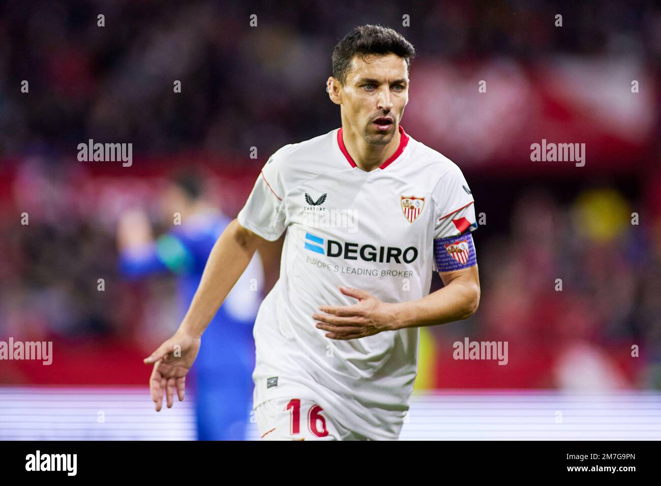 Jesus Navas vom FC Sevilla während der spanischen Meisterschaft La Liga ...