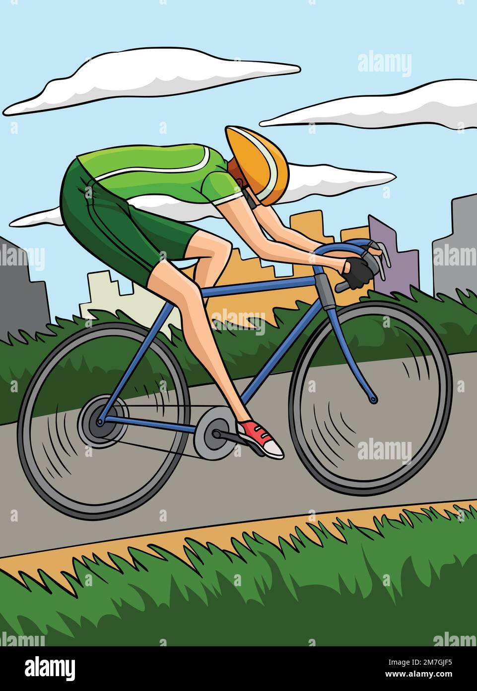 Cartoon radfahrer -Fotos und -Bildmaterial in hoher Auflösung – Alamy
