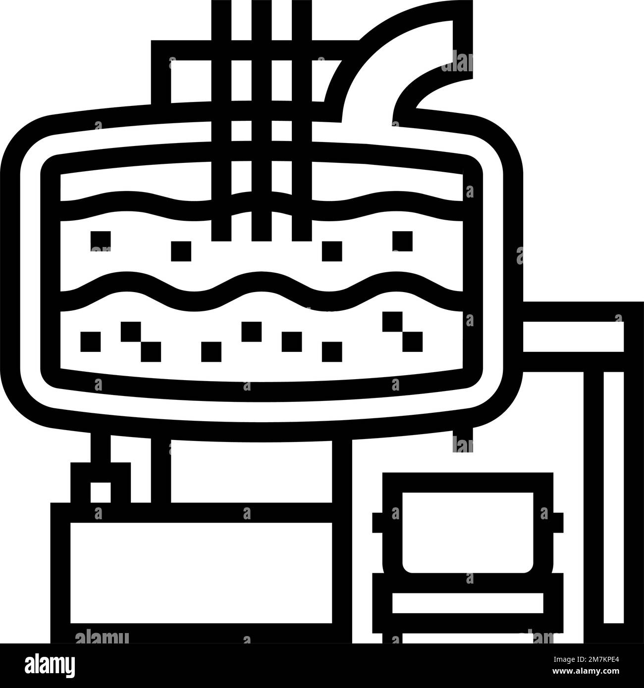 Abbildung des Symbols für die Produktionslinie des elektrischen ...