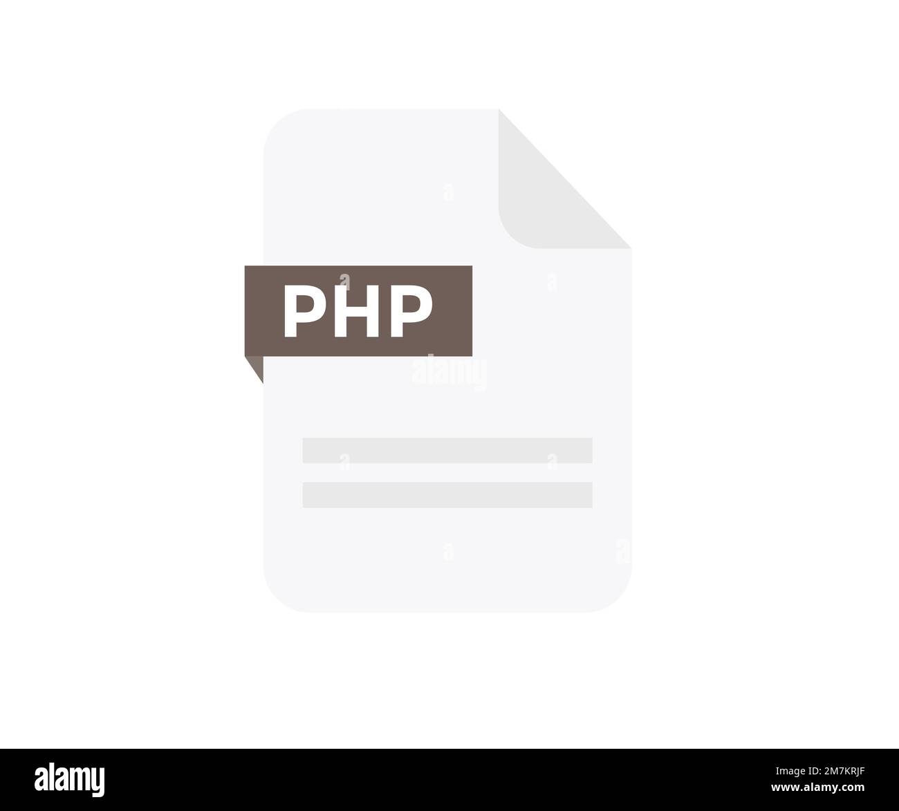 Dateiformat PHP-Logo-Design. Symbol für Dokumentdatei, Internet ...