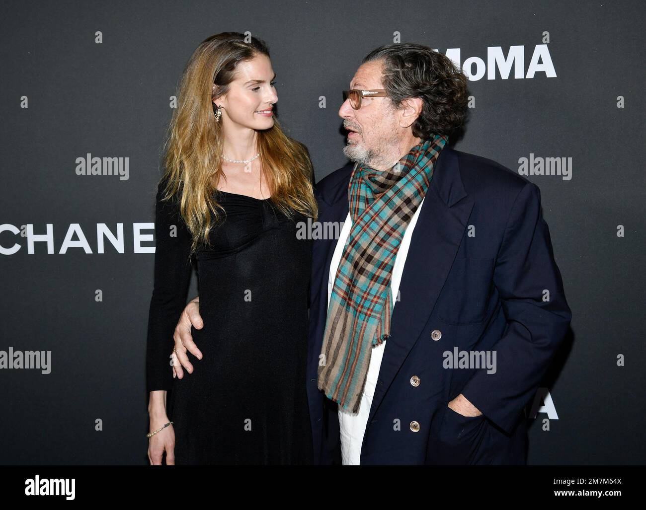 Julian Schnabel, right, and girlfriend Louise Kugelberg attend the MoMA ...