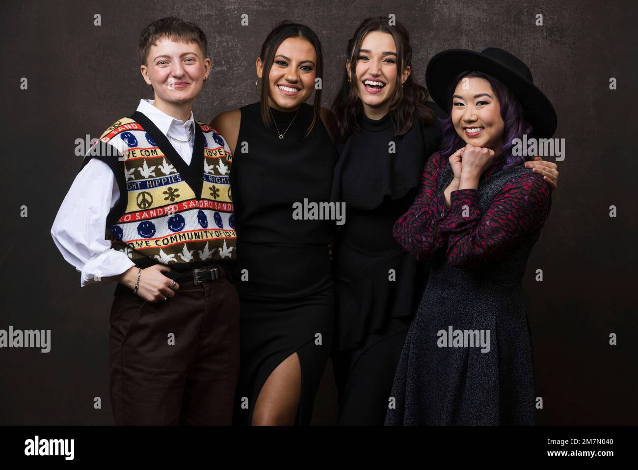 Ari Notartomaso, from left, Cheyenne Isabel Wells, Marisa Davila and ...