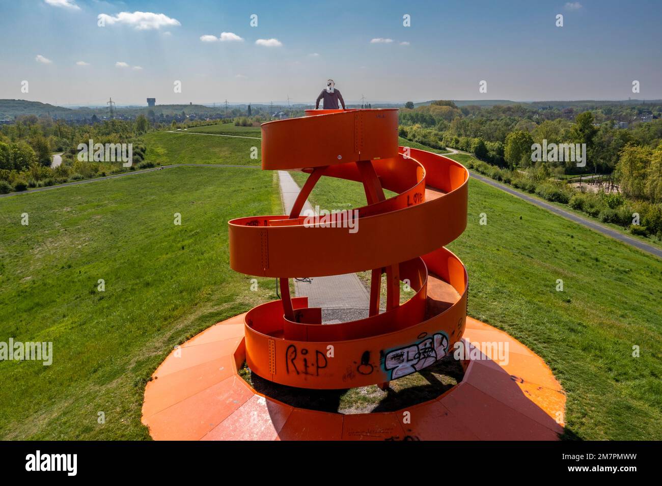 Halde Franz, Haldenzeichen, Radfahren im Ruhrgebiet, Halde Franz ...