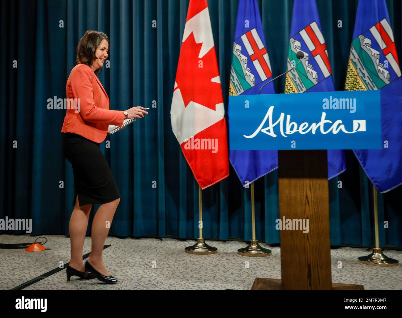 Alberta Premier Danielle Smith gibt am Dienstag, den 10. Januar 2023 ...