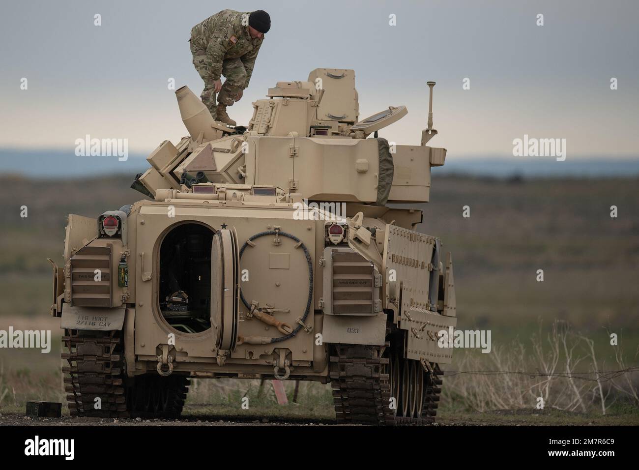 Das Kampfteam der Kavalleriebrigade 116. der Nationalgarde der Idaho ...
