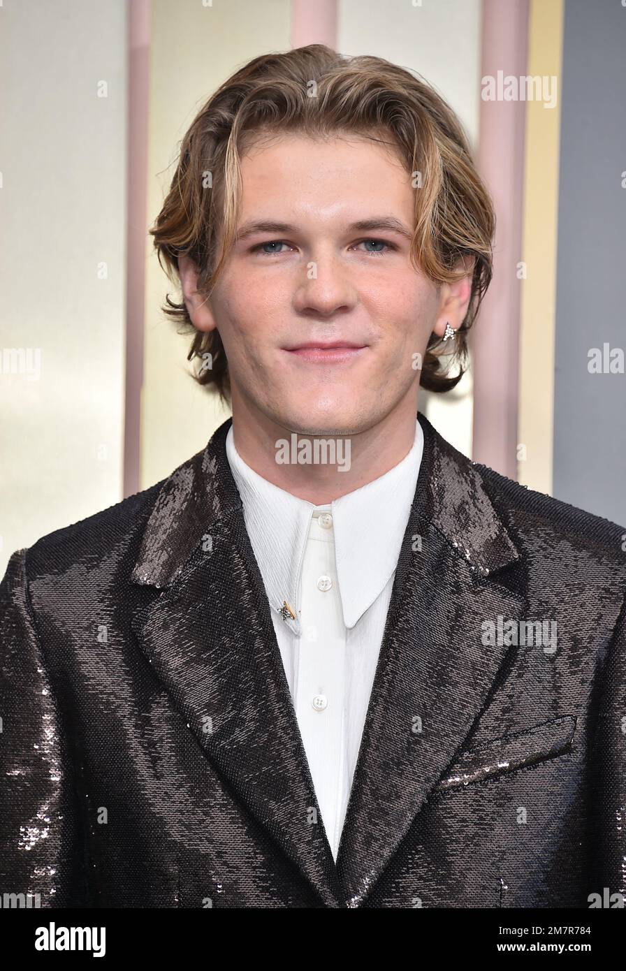 Davis Burleson arrives at the 80th annual Golden Globe Awards at the ...