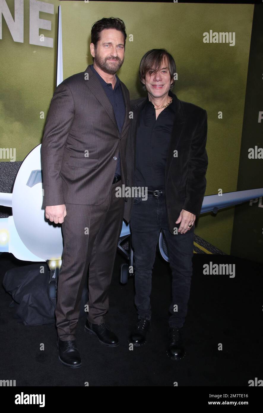 New York, New York, USA. 10. Januar 2023. Gerard Butler und Alan Siegel ...