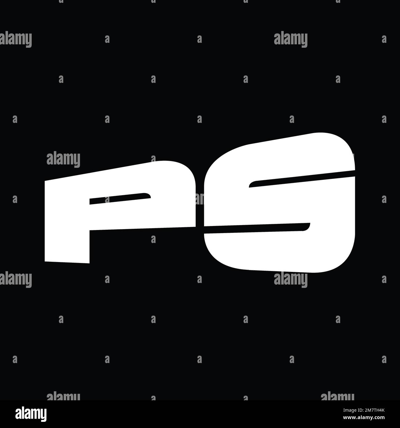 Design-Vorlage für Monogramme mit großem Buchstaben und Vektorbildern ...