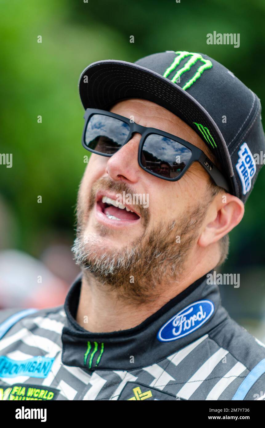 Ken Block beim Goodwood Festival of Speed, Großbritannien, 2016. Rallye ...