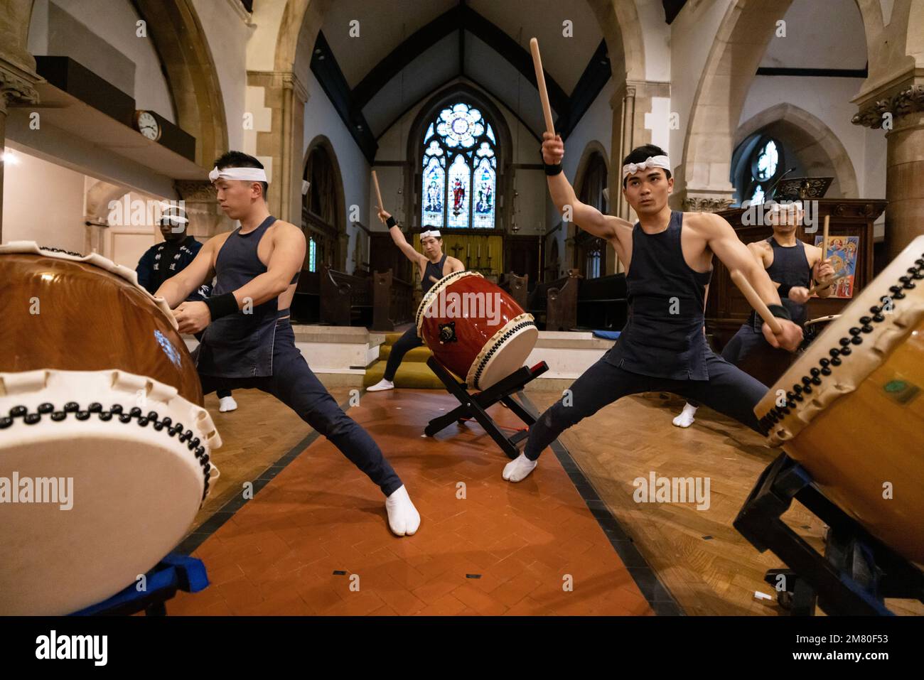 Japanese taiko drumming -Fotos und -Bildmaterial in hoher Auflösung – Alamy