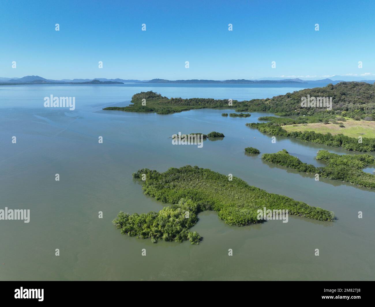 Golfo de Nicoya, Isla Venado, Mangroven und andere tropische Inseln im Pazifik von Costa Rica ...