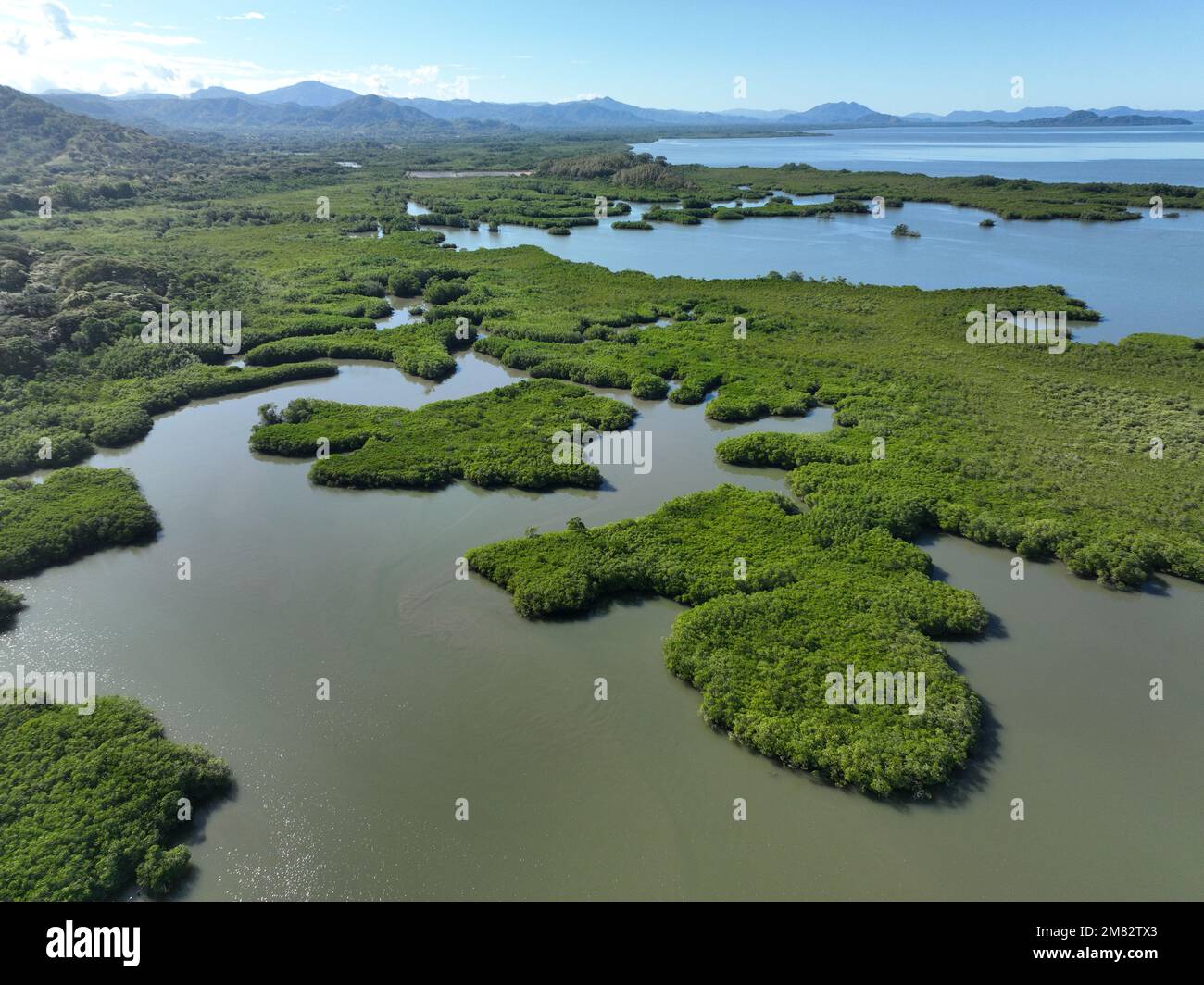 Golfo de Nicoya, Isla Venado, Mangroven und andere tropische Inseln im Pazifik von Costa Rica ...