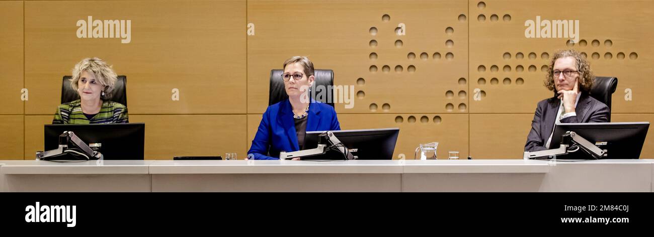 DEN HAAG - Staatsräte Corinna Wissels, Vorsitzende Hanna Sevenster und ...