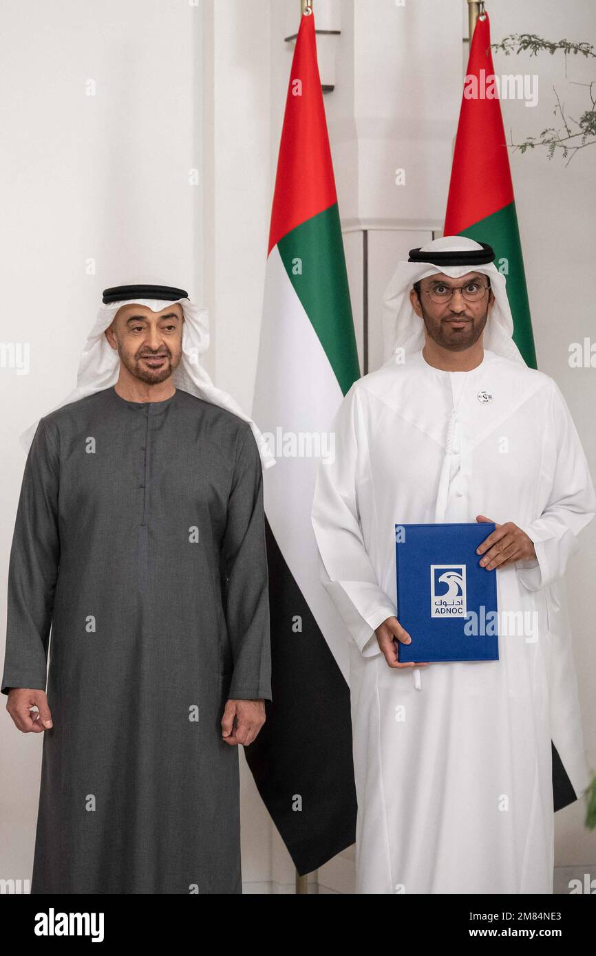 Das Aktenfoto vom 2022 zeigt den Präsidenten der Vereinigten Arabischen ...