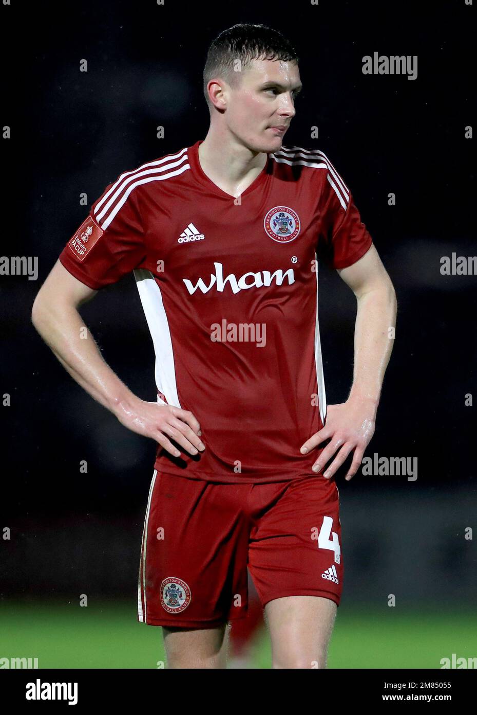 Ethan Hamilton von Accrington Stanley schaut beim dritten Spiel des ...