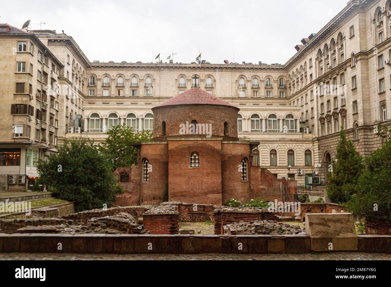 Rotunde des Heiligen Georges. Die frühe christliche Kirche im Zentrum ...