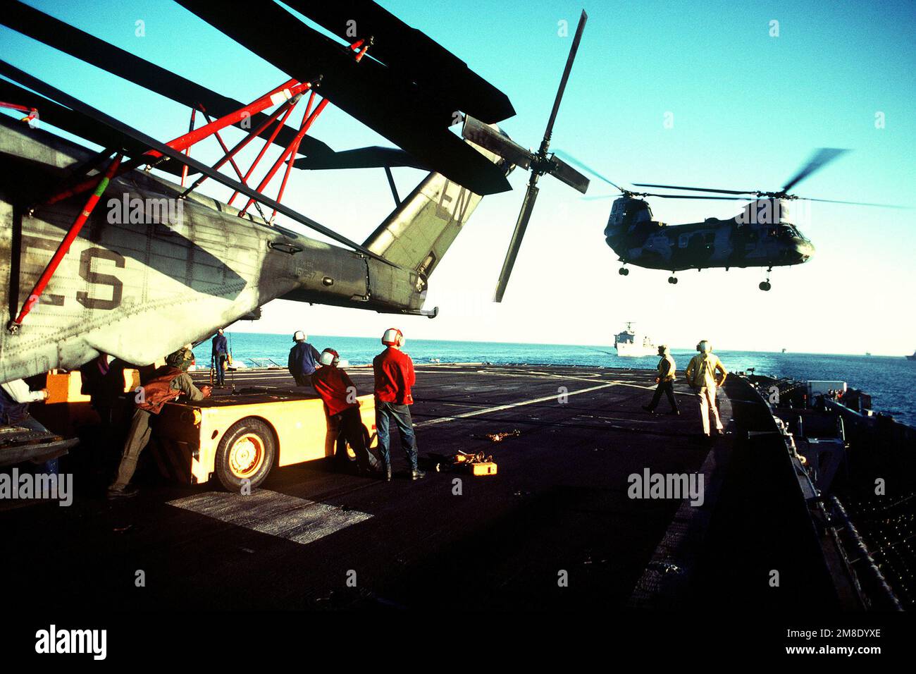 Ein Marine Medium Helicopter Squadron 263 (HMM-263) CH-46E Sea Knight ...