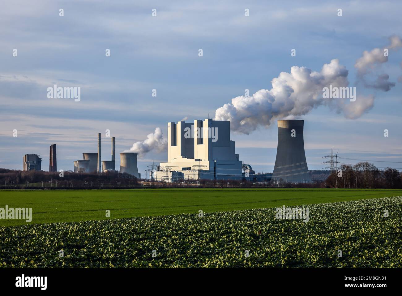 Grevenbroich, Nordrhein-Westfalen, Deutschland - Kraftwerk RWE Power AG ...