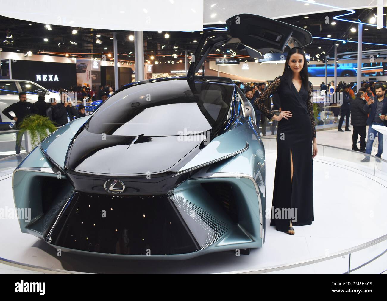 Großraum Noida, Indien. 12. Januar 2023. Die Auto Expo ist die größte ...