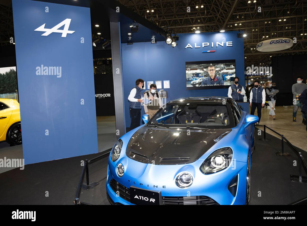 Chiba, Präfektur Chiba, Japan. 13. Januar 2023. Der Alpine Stand im ...