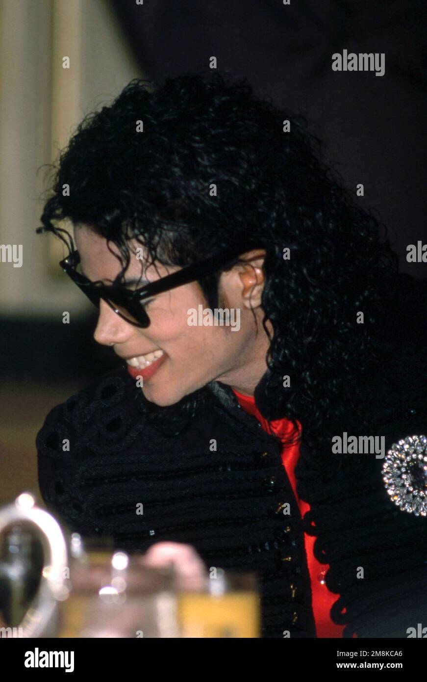 Michael Jackson bei einer Preisverleihung von CBS Records am 20 ...