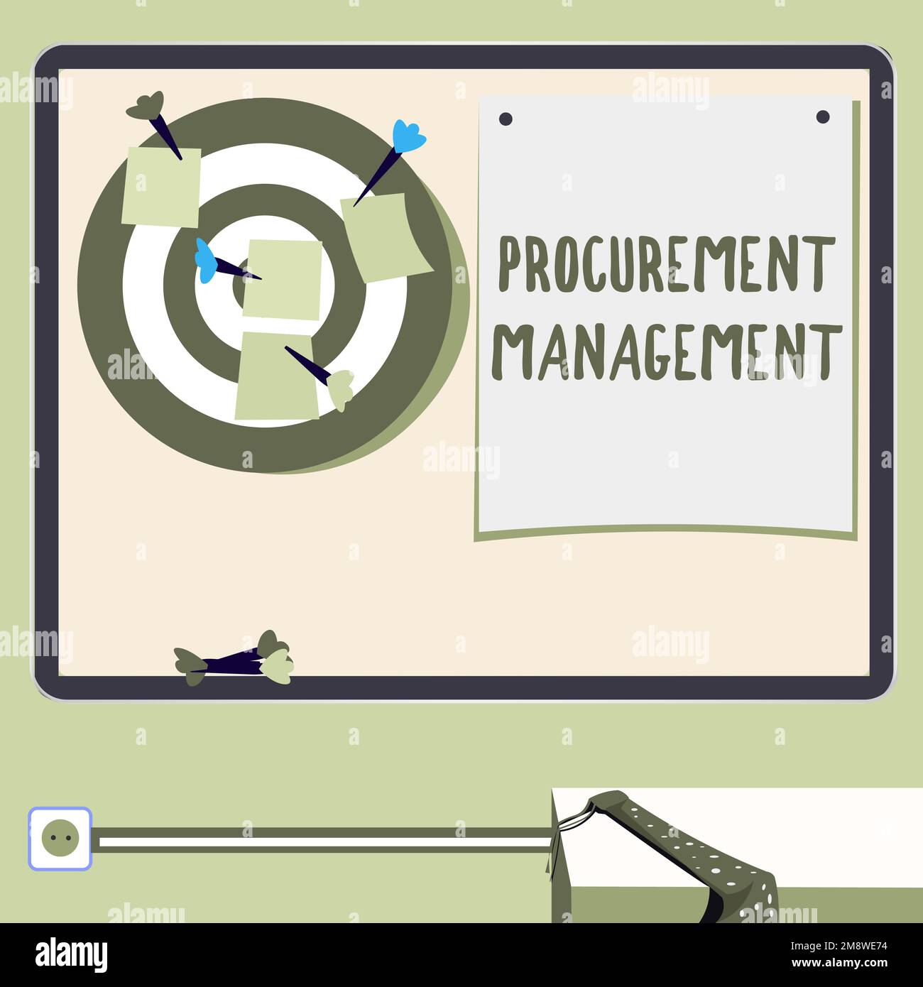 Schreiben mit Textanzeige für Procurement Management. Übersicht über ...