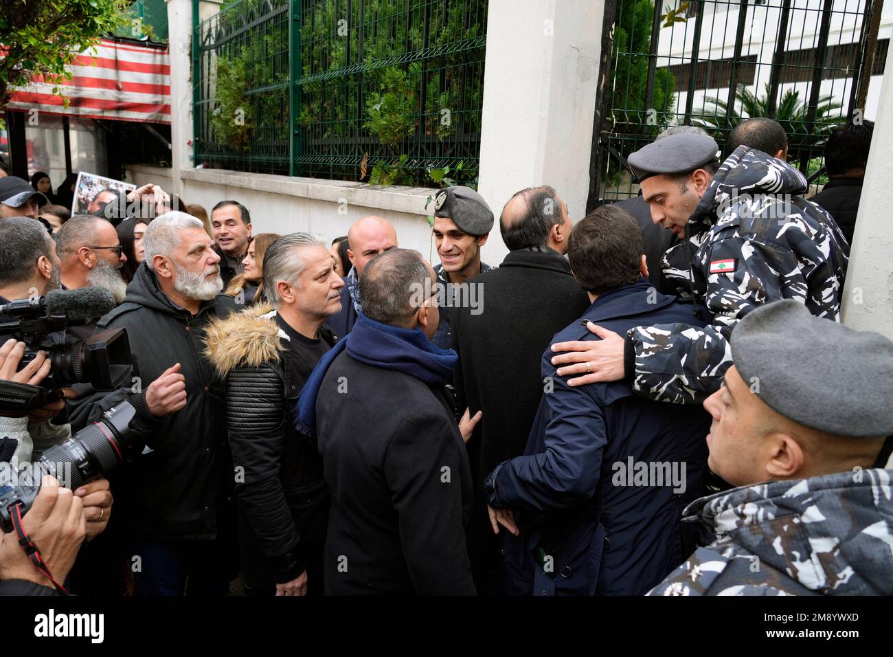 Relatives of the Aug. 4, 2020, Beirut port explosion and their lawyers ...