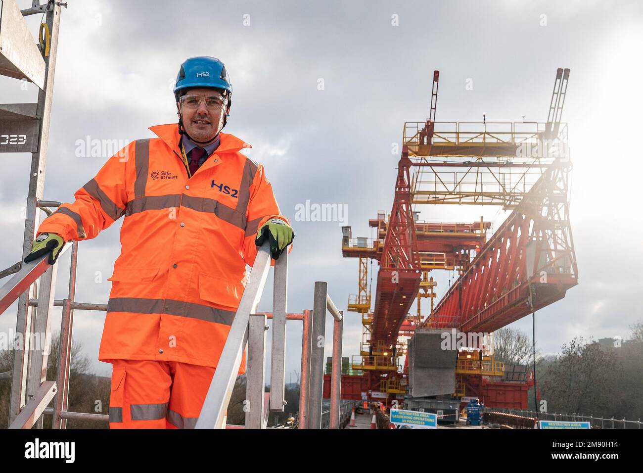 Bau des hs2 viadukts -Fotos und -Bildmaterial in hoher Auflösung – Alamy
