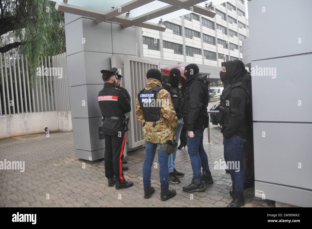 Palermo, Italien. 16. Januar 2023. Palermo. Verhaftung von Matteo ...