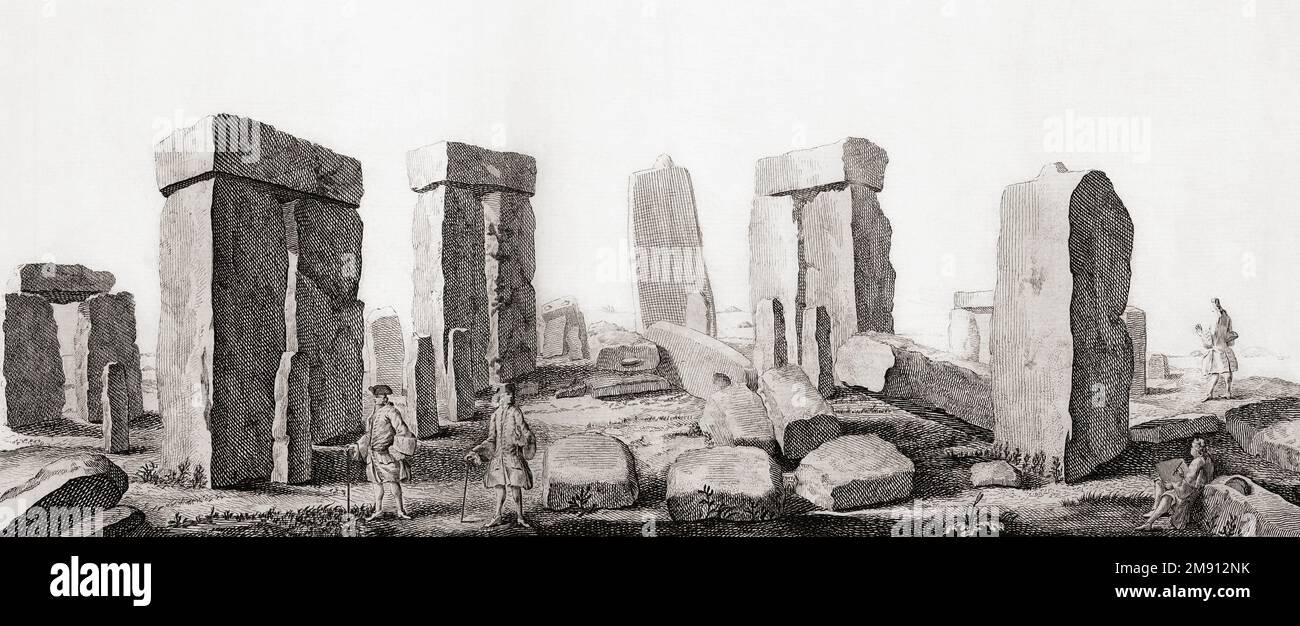 Stonehenge, Wiltshire, England. Das prähistorische Denkmal aus der ...