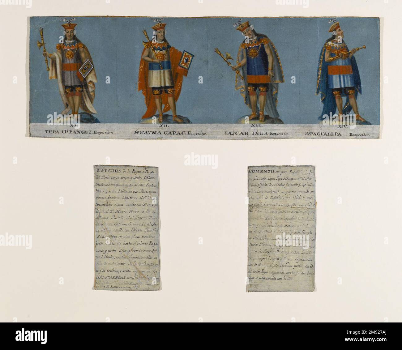 Vier Inka-Könige: Tupac Yupanqui, Huayna Capac, Huascar Inca ...