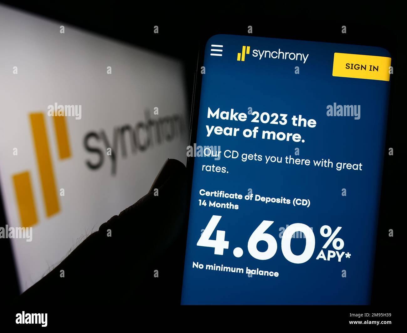 Synchrony bank logo -Fotos und -Bildmaterial in hoher Auflösung – Alamy